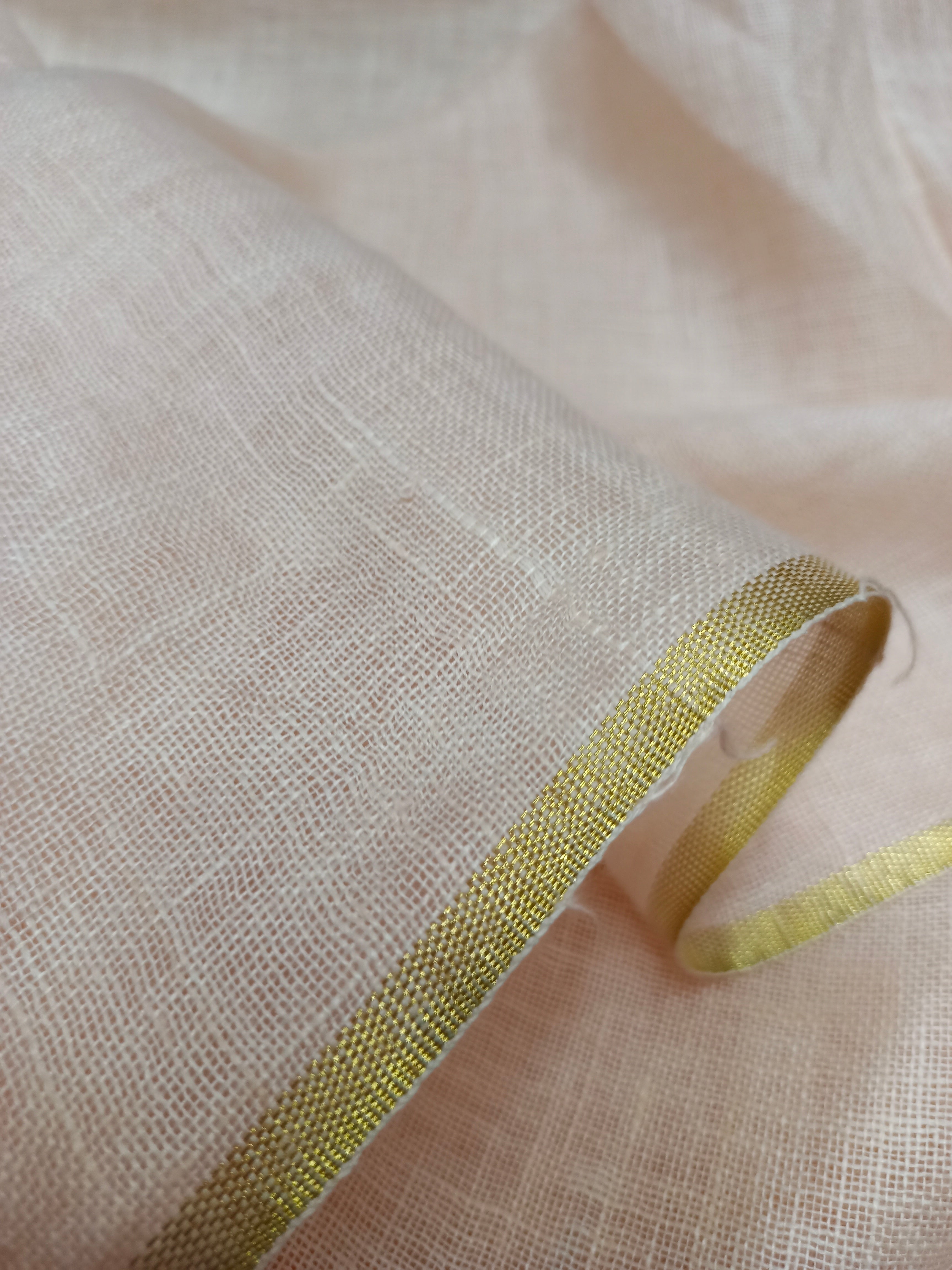 Pure Linen By Linen Gauze Fabric – Essence of India