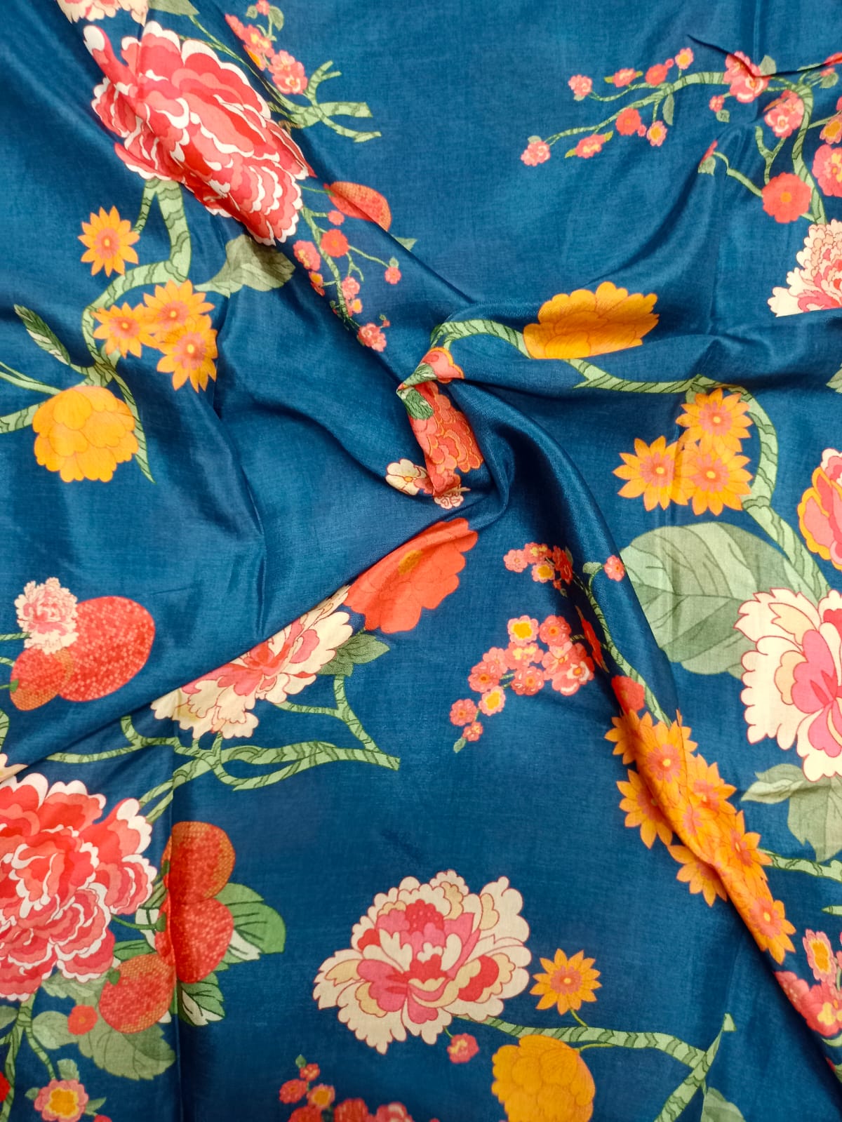 Pure Modal Soft Muslin Digital Printed Fabrics – Essence of India