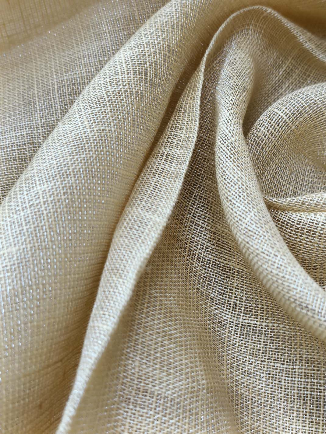 Handloom Pure Linen Tissue Fabric – Essence of India