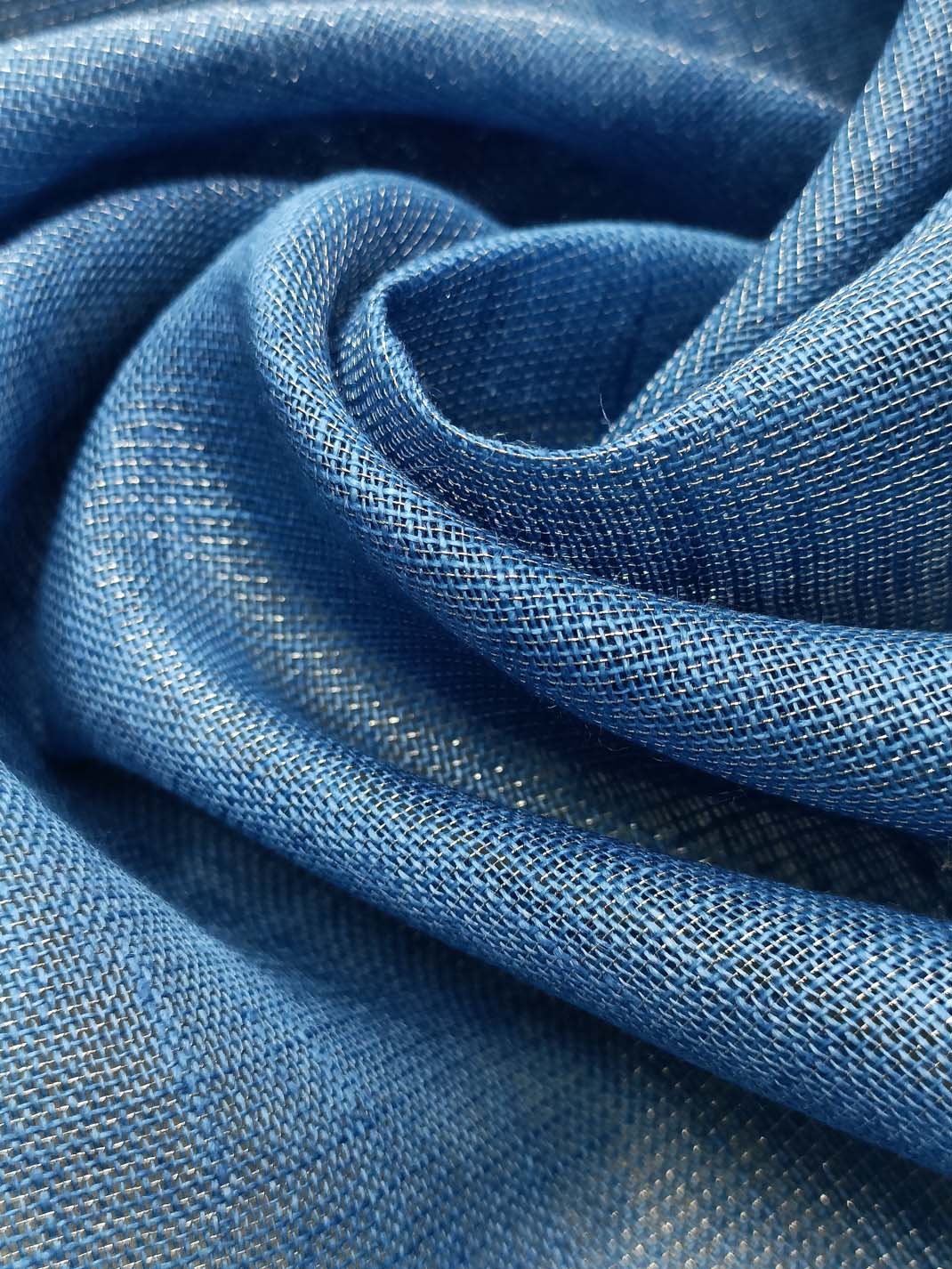 Handloom Pure Linen Tissue Fabric – Essence of India